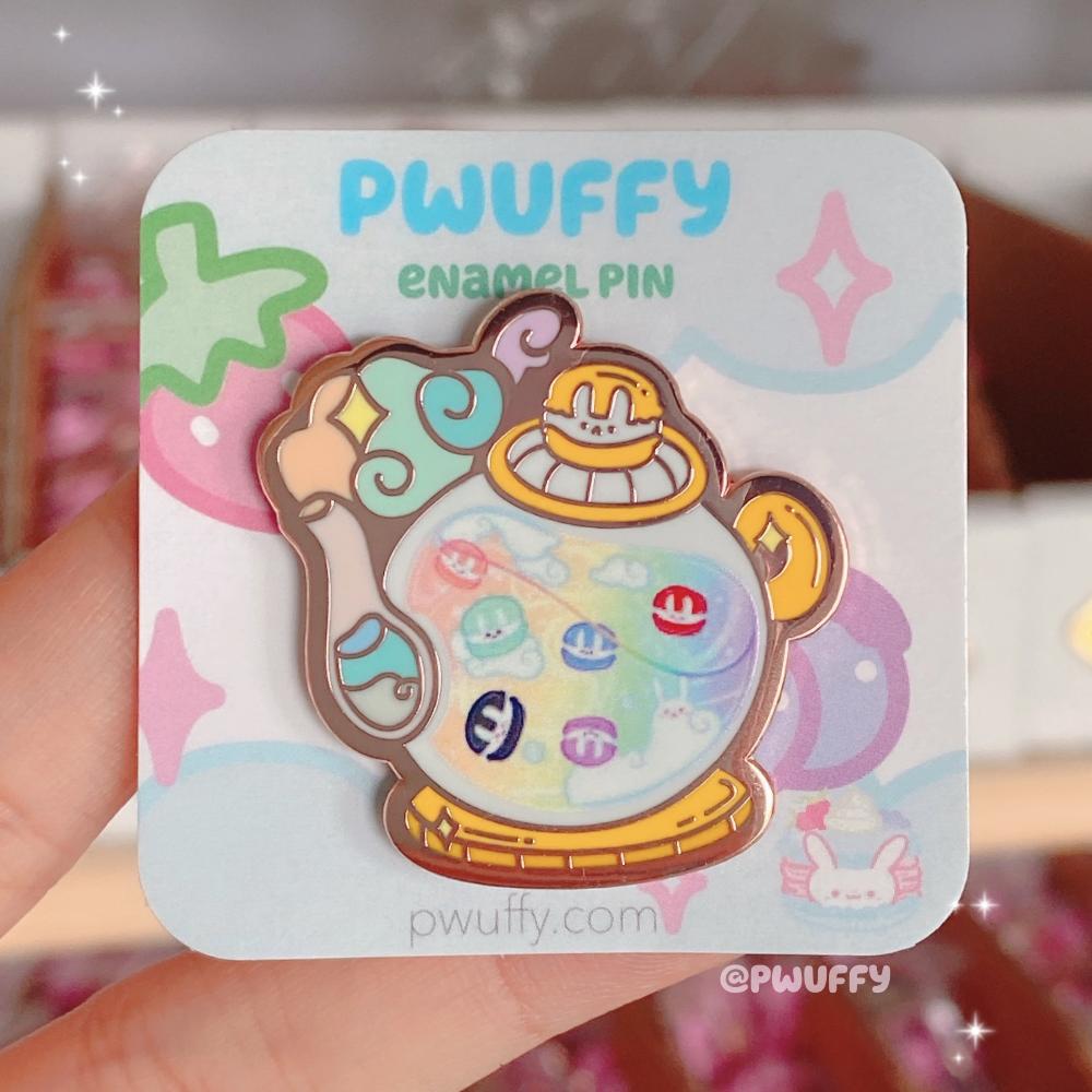 Macabun Teapot Enamel Pin – Pwuffy
