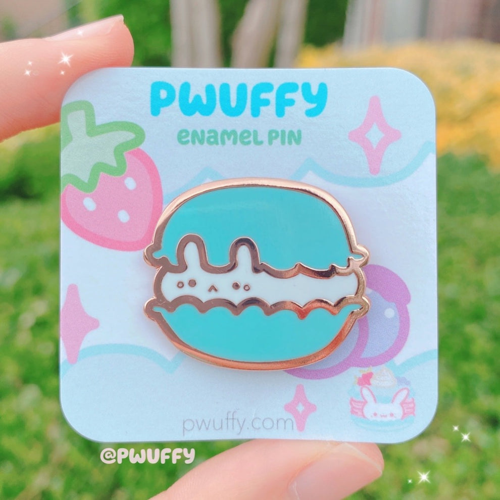 Blue Macabun Enamel Pin – Pwuffy