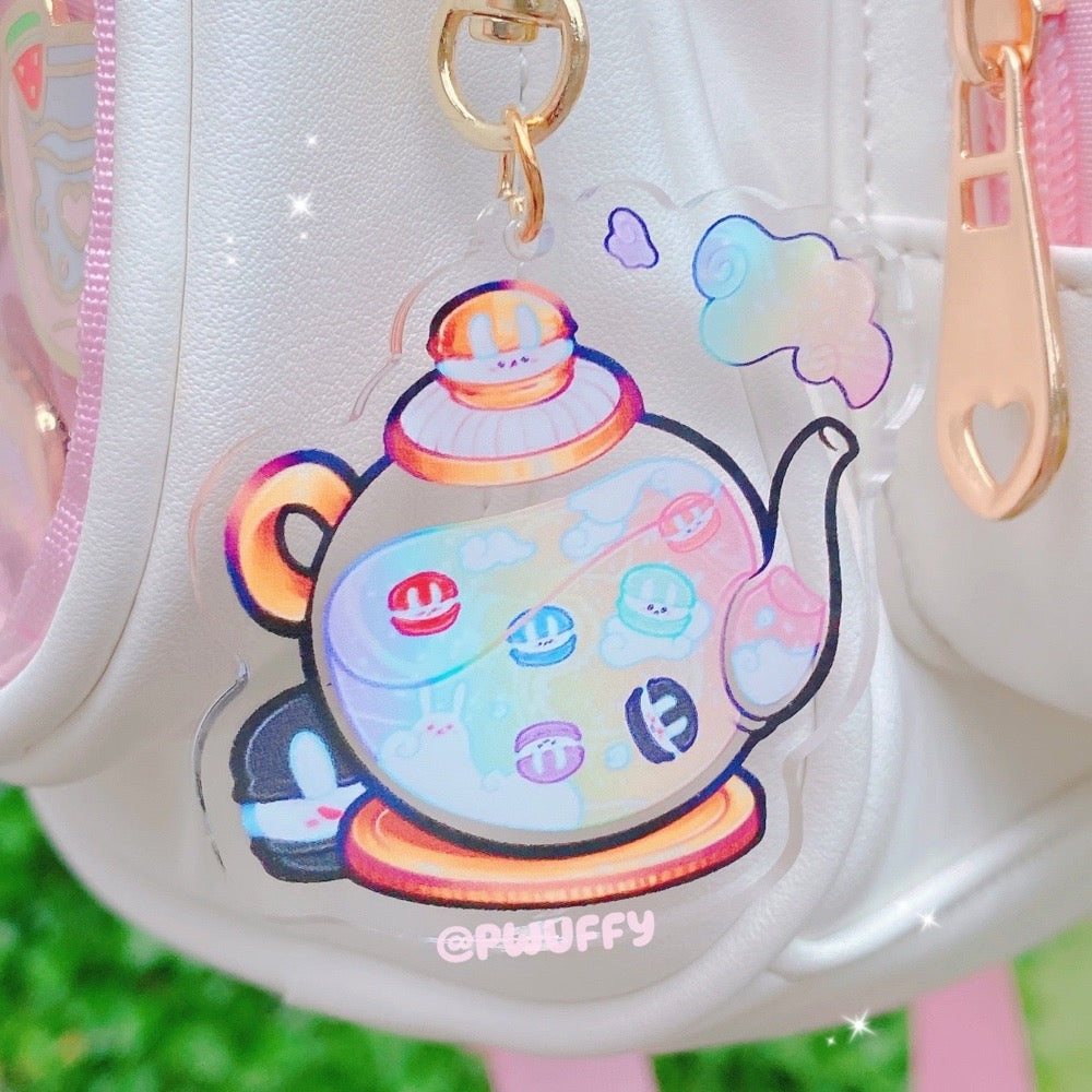 Macabun Teapot Acrylic Keychain – Pwuffy